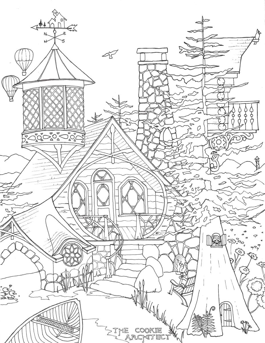 Adirondack Dreaming Coloring Page and an update! – The Cookie Architect